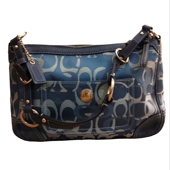 Coach | Bags | Coach Signature Monogram Chelsea Jacquard Shoulder Bag ...